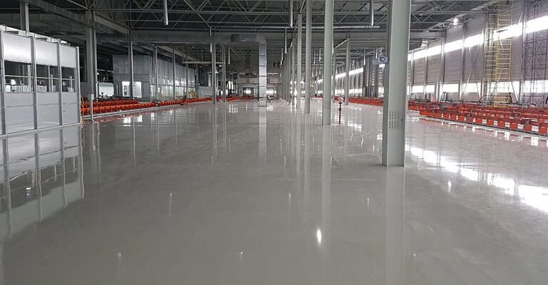 Shop Floor - Fluid-Applied Coating System for Commercial Property